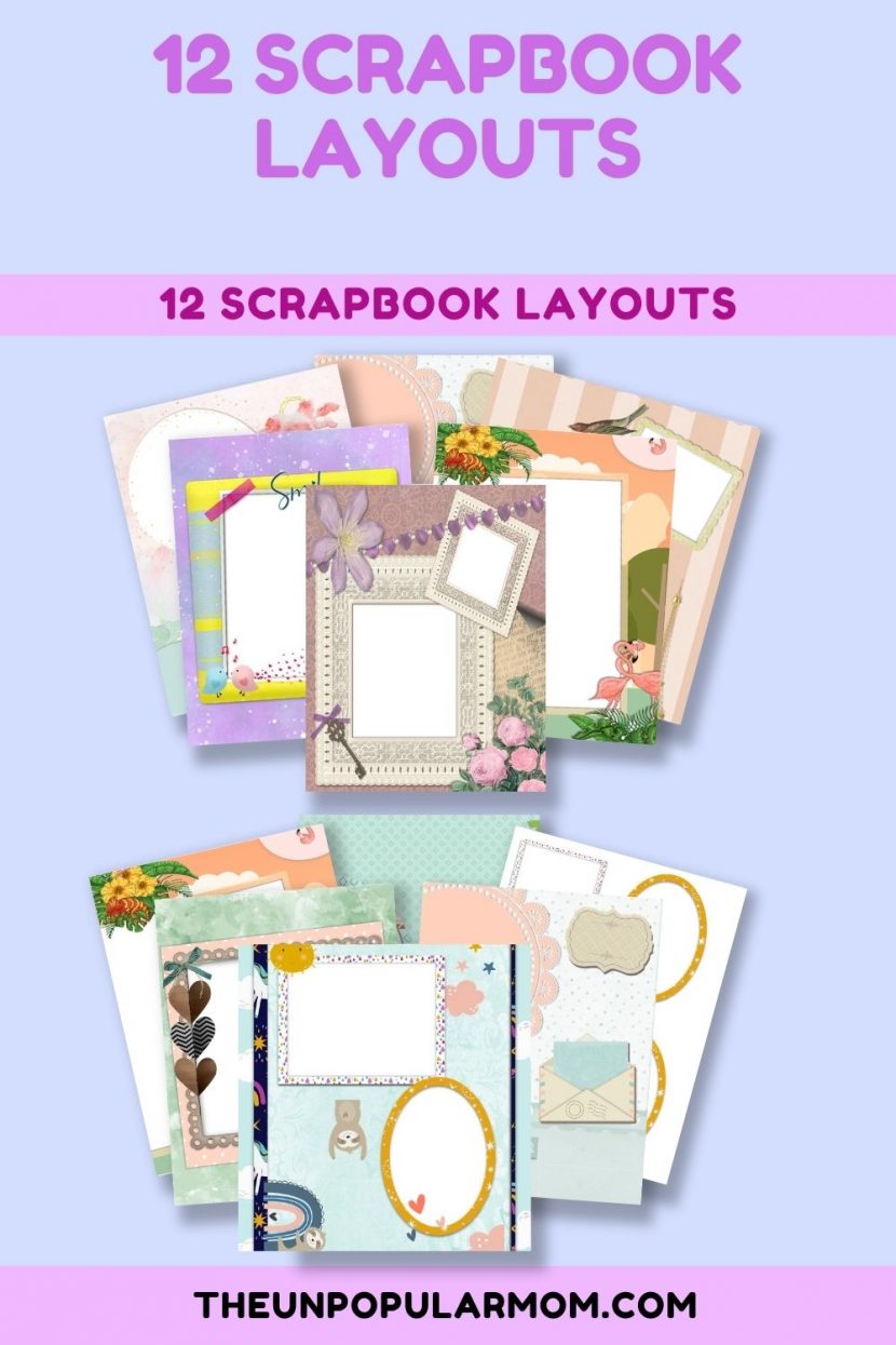Free Scrapbooking Layouts - The UnPopular Mom