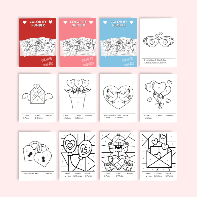 Day 11 DFY Valentine Color By Number PLR : The Unpopular Mom